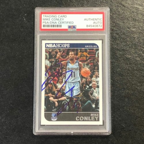 Mike Conley Signed 11X14 Photo Psa/Dna Memphis Grizzlies Jazz ...