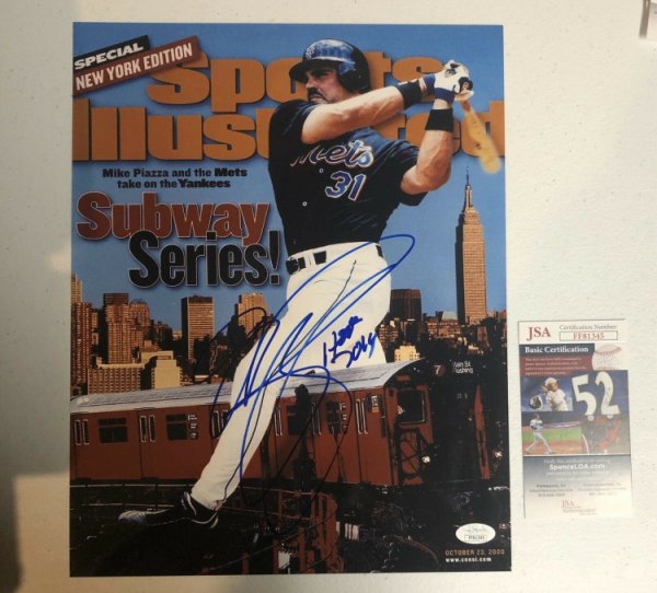Mike Piazza Autographed Memorabilia | Signed Photo, Jersey ...