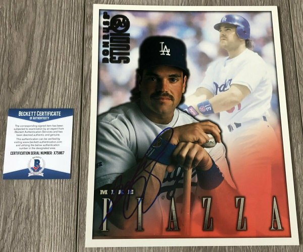 Mike Piazza Autographed Memorabilia | Signed Photo, Jersey ...