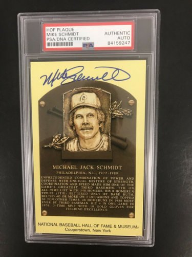 Mike Schmidt Autographed Memorabilia | Signed Photo, Jersey ...