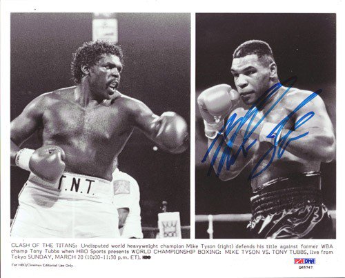 Mike Tyson Autographed Signed 8x10 Photo Vintage - PSA/DNA Certified