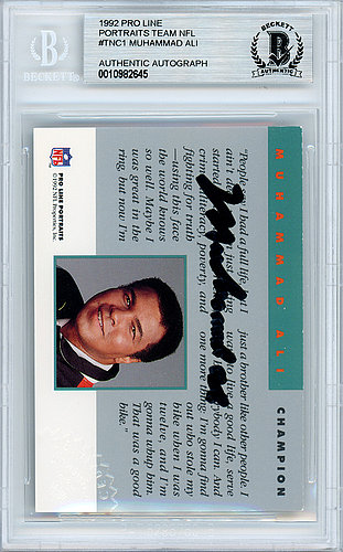 Muhammad Ali Autographed Memorabilia | Signed Photo, Jersey ...