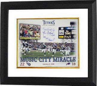 Music City Miracle Autographed Signed Tennessee Titans 16X20 Photo w ...