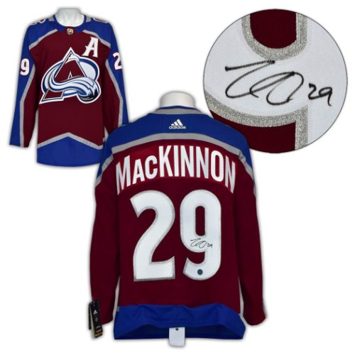 Nathan MacKinnon Colorado Avalanche Autographed Signed Adidas Jersey
