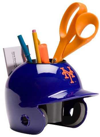 New York Mets MLB Baseball Schutt Mini Batting Helmet Desk Caddy