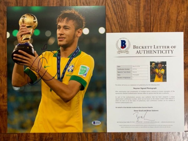 Neymar Jr. Autographed Memorabilia | Signed Photo, Jersey, Collectibles ...