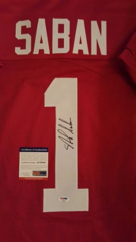 Nick Saban | Autographed Football Memorabilia & NCAA Merchandise