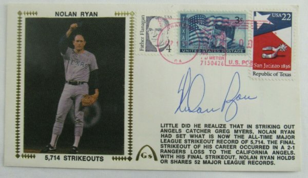Nolan Ryan Autographed Memorabilia | Signed Photo, Jersey, Collectibles ...