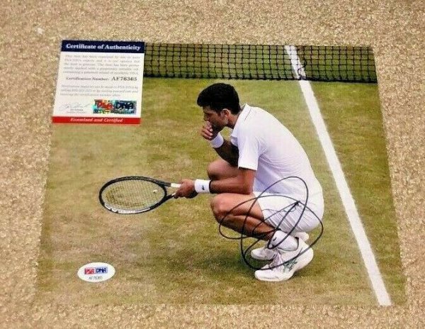 Novak Djokovic Autographed Memorabilia | Signed Photo, Jersey ...