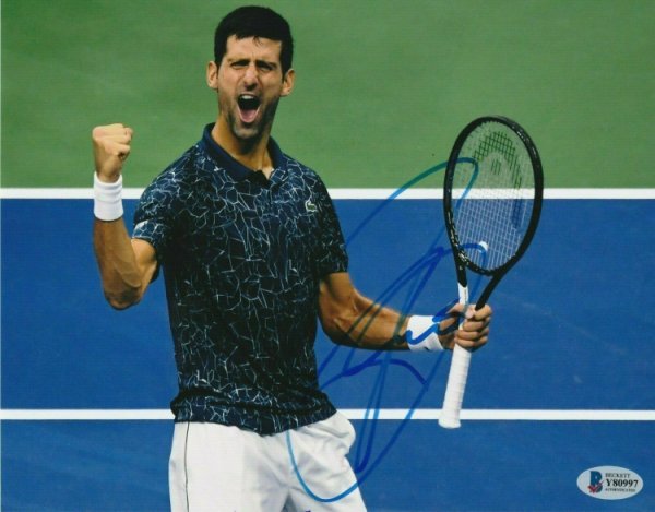 Novak Djokovic Autographed Memorabilia | Signed Photo, Jersey ...