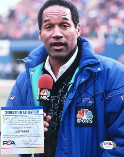 OJ Simpson Autographed Memorabilia | Signed Photo, Jersey, Collectibles ...