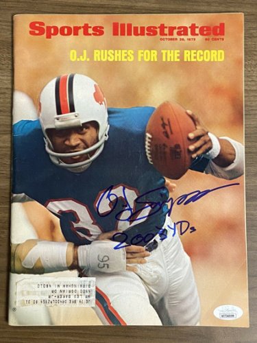 OJ Simpson Autographed Memorabilia | Signed Photo, Jersey, Collectibles ...