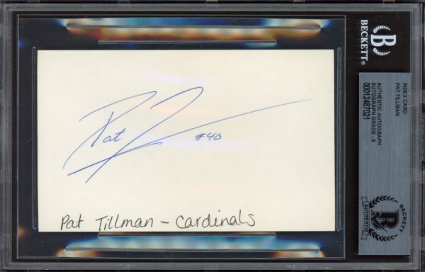 Pat Tillman Autographed Memorabilia | Signed Photo, Jersey ...