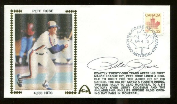 Pete Rose | Autographed Baseball Memorabilia & MLB Merchandise