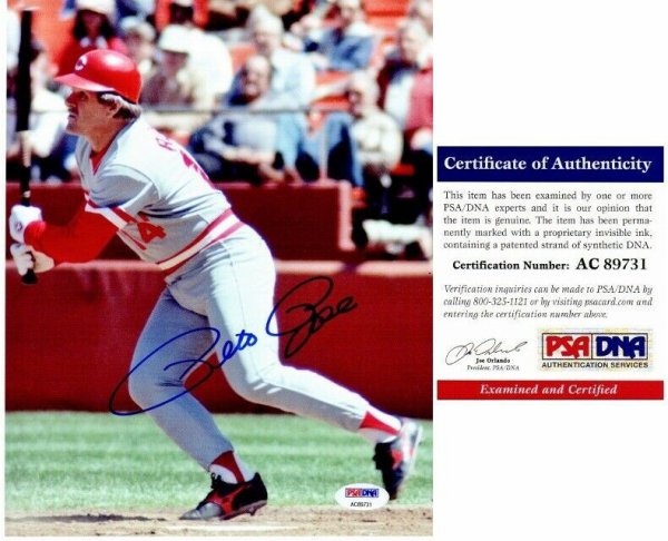 Pete Rose | Autographed Baseball Memorabilia & MLB Merchandise