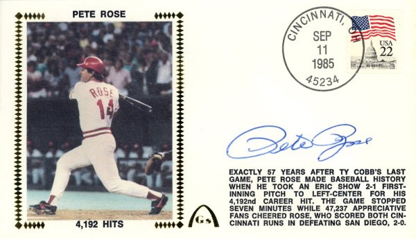 Pete Rose | Autographed Baseball Memorabilia & MLB Merchandise