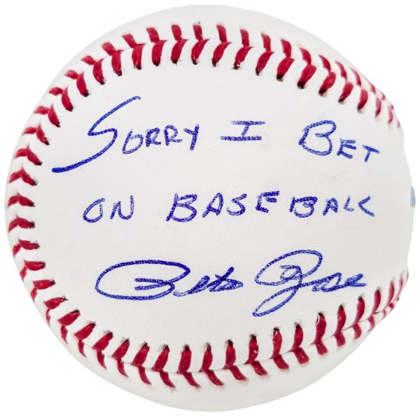 Pete Rose | Autographed Baseball Memorabilia & MLB Merchandise