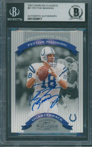 Peyton Manning | Autographed Football Memorabilia & NFL Merchandise
