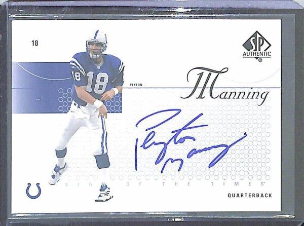 Peyton Manning | Autographed Football Memorabilia & NFL Merchandise