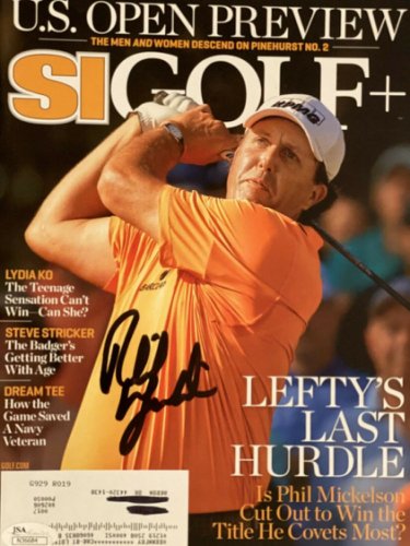 Phil Mickelson Golf Memorabilia & Signed Golf Collectibles