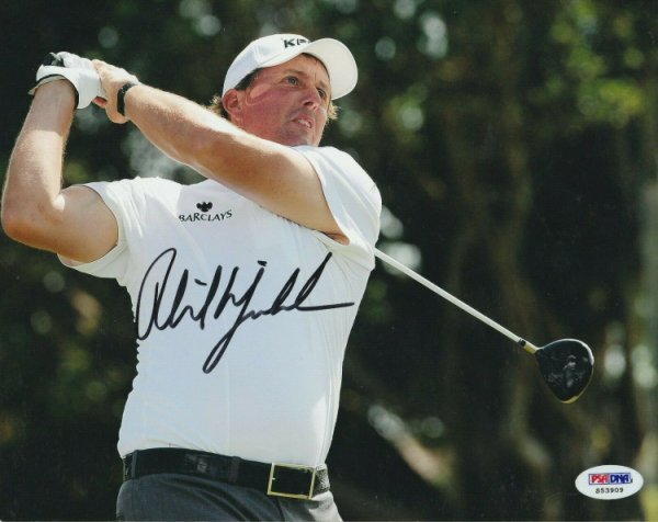 Phil Mickelson Golf Memorabilia & Signed Golf Collectibles