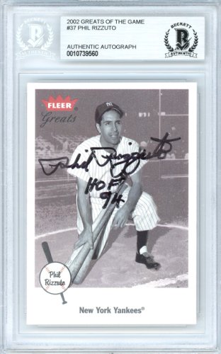 Phil Rizzuto Autographed Memorabilia | Signed Photo, Jersey ...