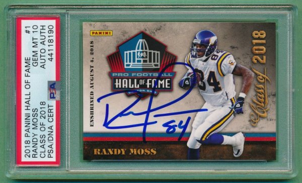 Randy Moss Autographed Memorabilia | Signed Photo, Jersey, Collectibles ...