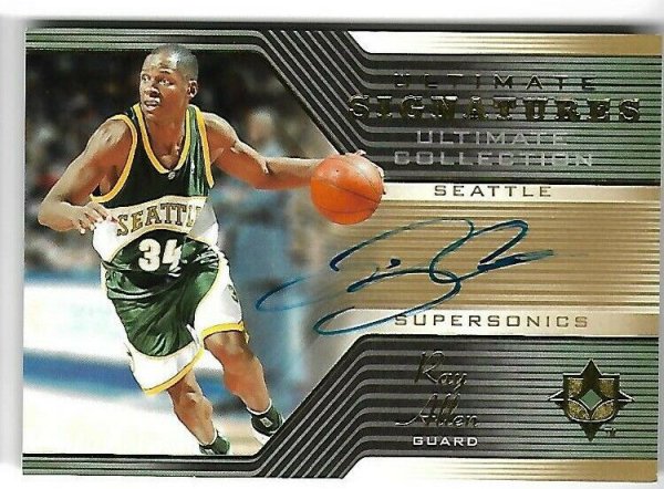 Ray Allen Autographed Memorabilia | Signed Photo, Jersey, Collectibles ...