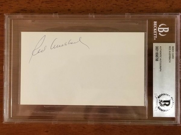 Red Auerbach Autographed Memorabilia | Signed Photo, Jersey ...