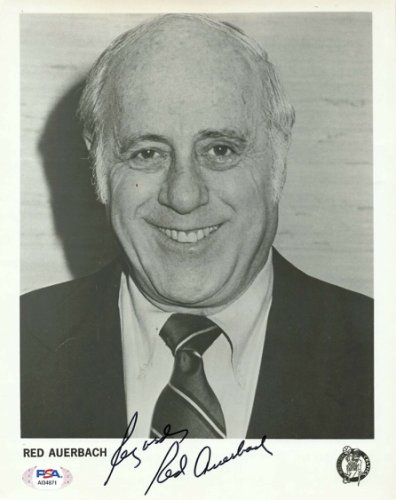 Red Auerbach Autographed Memorabilia | Signed Photo, Jersey ...