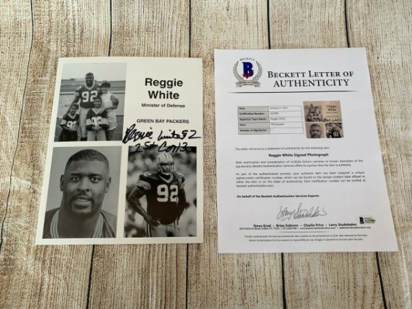 Reggie White Autographed Memorabilia | Signed Photo, Jersey ...