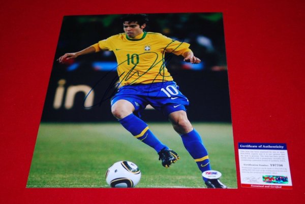 Ricardo Kaka Autographed Memorabilia | Signed Photo, Jersey ...