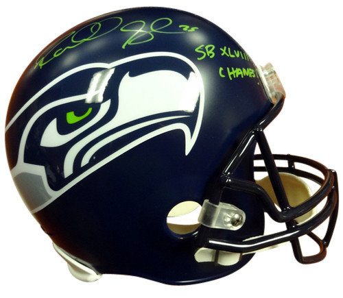 Seattle Seahawks Autographed Full Size Helmets | Signed Helmets