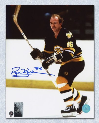 Rick Middleton Boston Bruins Autographed Signed Hockey Action 8x10 Photo