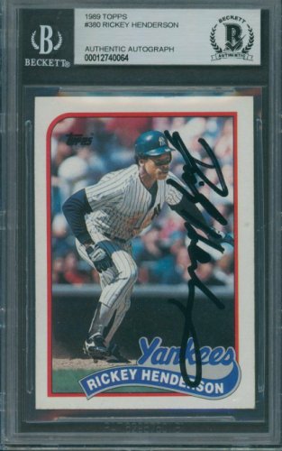 Rickey Henderson Autographed Memorabilia | Signed Photo, Jersey ...