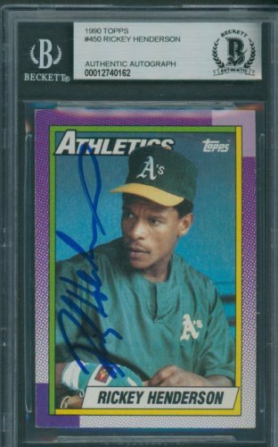 Rickey Henderson Autographed Memorabilia | Signed Photo, Jersey ...