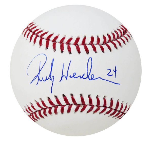 Rickey Henderson Autographed Memorabilia | Signed Photo, Jersey ...