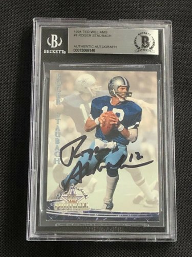 Roger Staubach | Autographed Football Memorabilia & NFL Merchandise