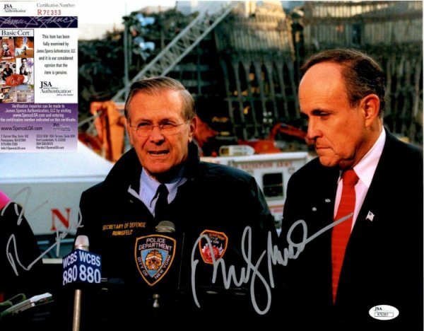 Rudy Giuliani Autographed Memorabilia | Signed Photo, Jersey ...