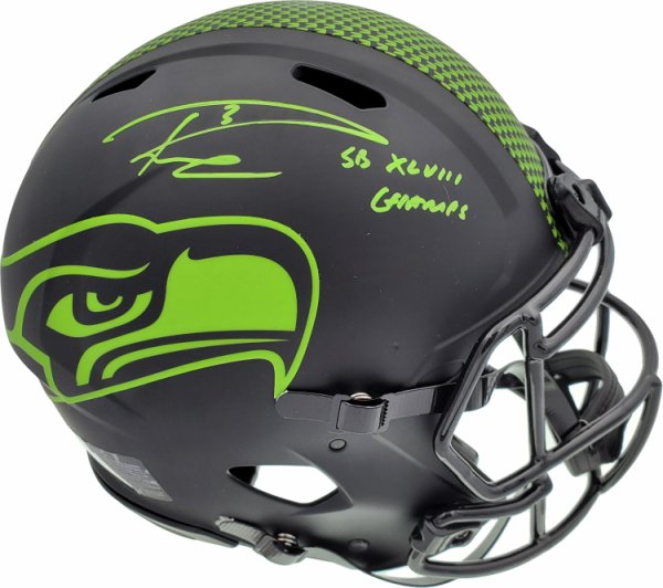 Seattle Seahawks Autographed Full Size Helmets | Signed Helmets