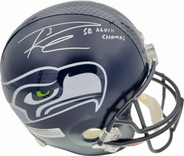 Seattle Seahawks Autographed Full Size Helmets | Signed Helmets