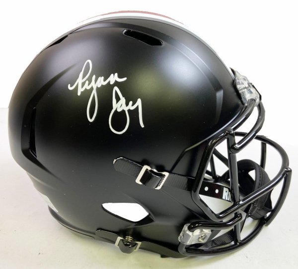 Ryan Day Autographed Signed Black OSU Riddell Speed Replica Helmet ...