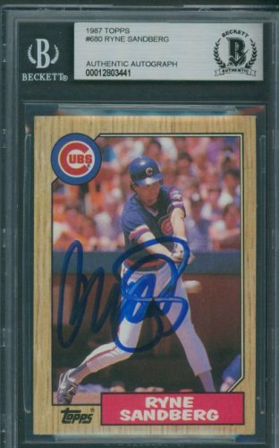 Ryne Sandberg Autographed Memorabilia | Signed Photo, Jersey ...