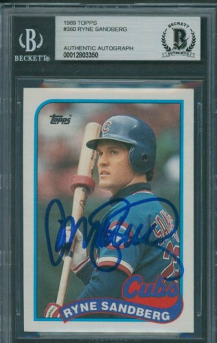 Ryne Sandberg Autographed Memorabilia | Signed Photo, Jersey ...