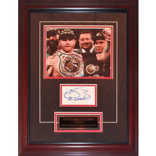Saul El Canelo Alvarez Autographed Signed Boxing Deluxe Framed Tribute ...