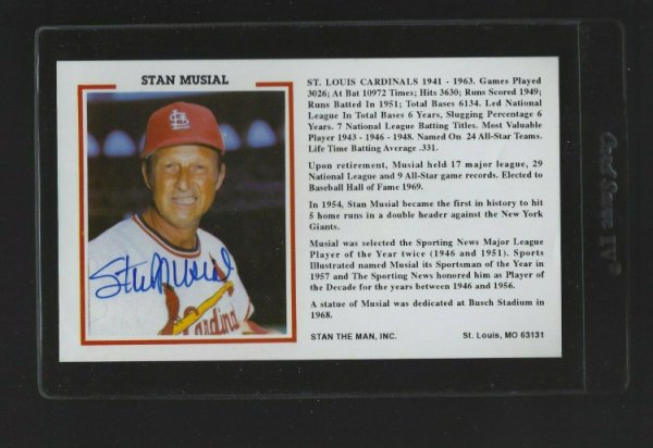 Stan Musial Autographed Memorabilia | Signed Photo, Jersey ...