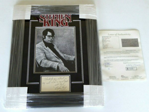 Stephen King Autographed Memorabilia | Signed Photo, Jersey ...