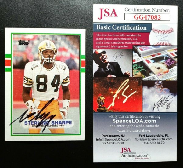 Sterling Sharpe Autographed Memorabilia | Signed Photo, Jersey ...