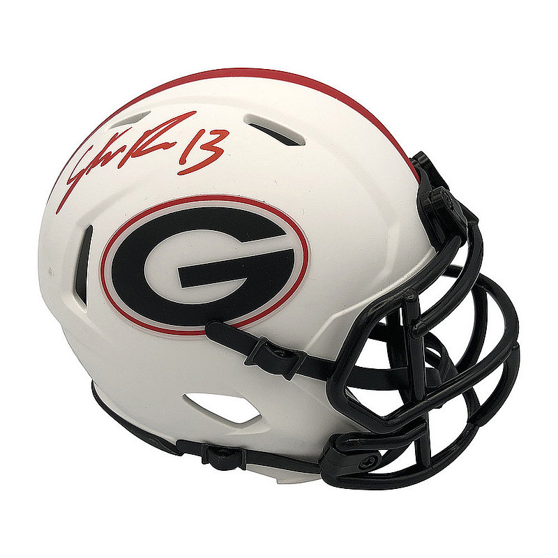 Autographed Georgia Bulldogs Mini Helmets | Signed Mini Helmets