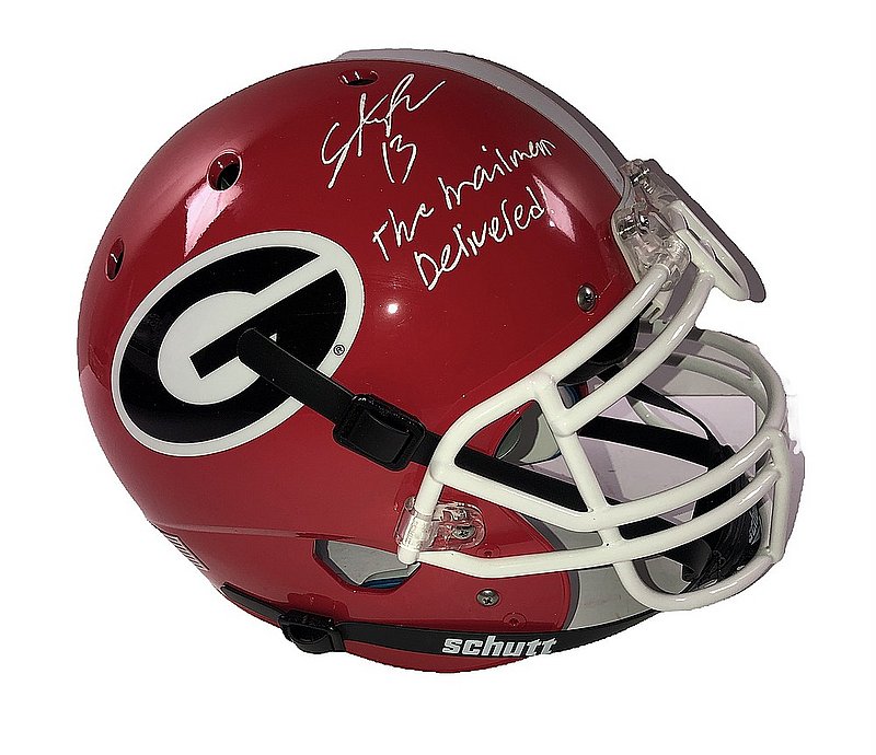 Stetson Bennett IV Autographed Signed Georgia Bulldogs Schutt Full Size ...
